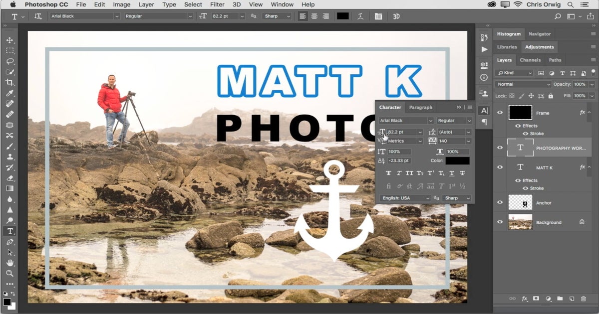 Layering Typography In Photoshop With Sony Artisan Chris Orwig | Sony ...