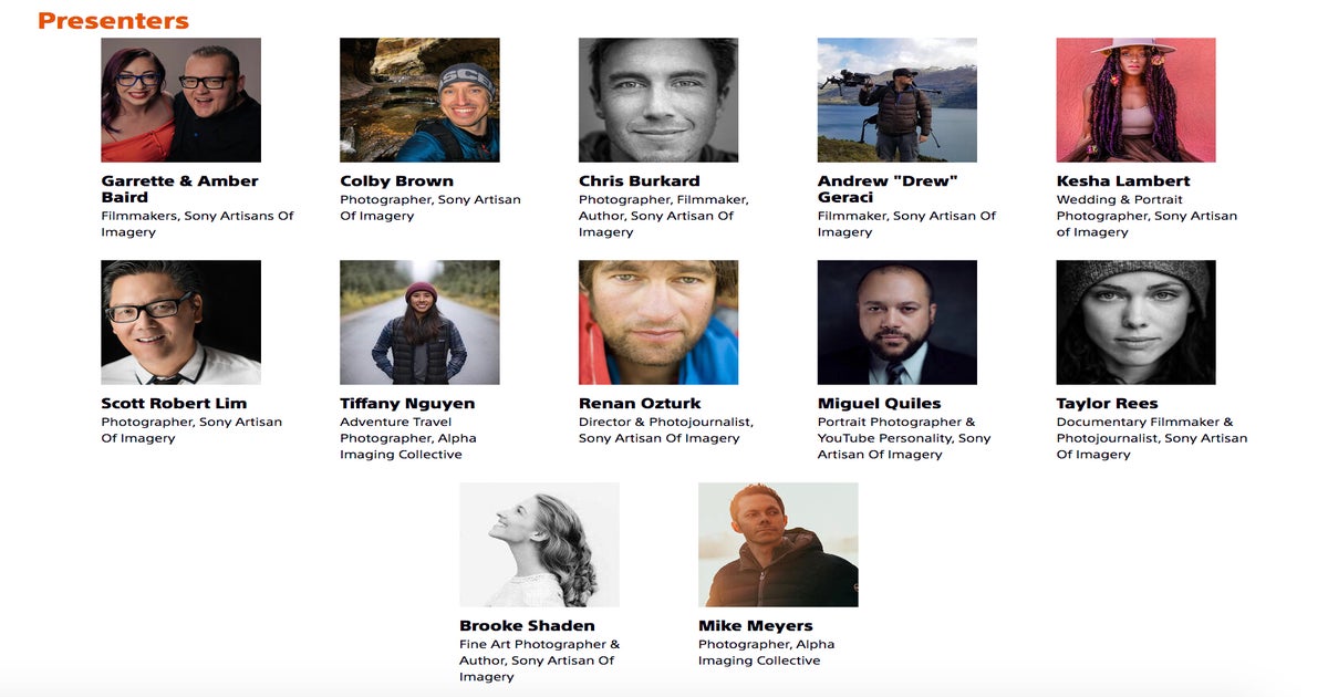 Check Out The Lineup Of Presenters For Creative Space Online! | Sony ...