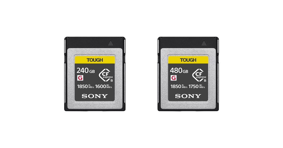 Sony Announces New High-Speed TOUGH G Series CFexpress Type B Memory ...