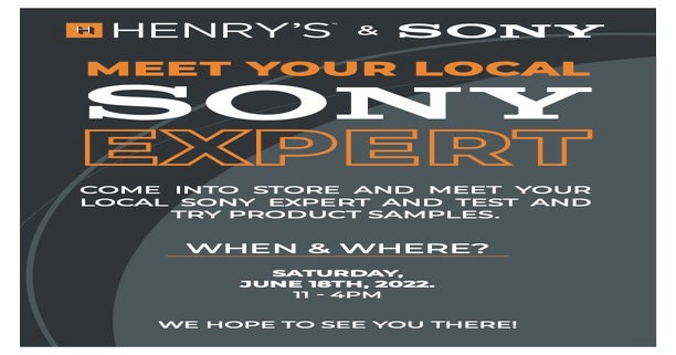 Henry's & Sony Present: Meet Your Local Sony Expert | Sony | Alpha Universe