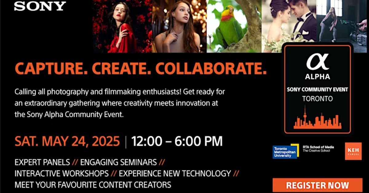 Capture, Create, Collaborate With Sony! A Toronto Alpha Community Event ...